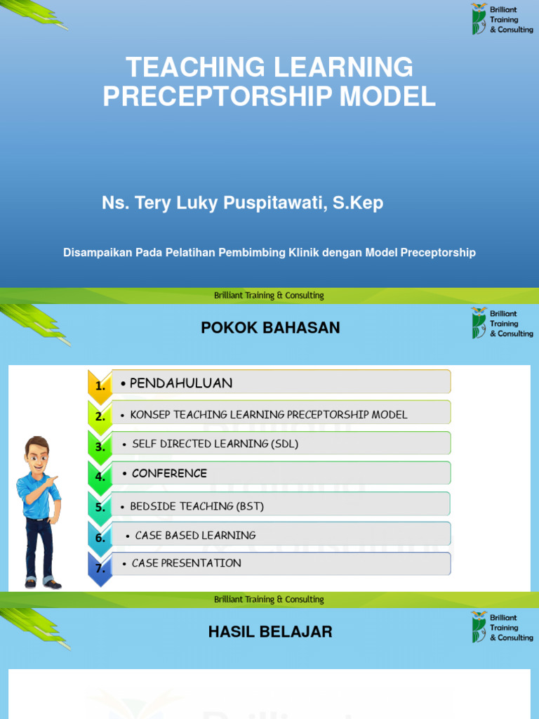 Konsep Teaching Learning Preceptorship | PDF