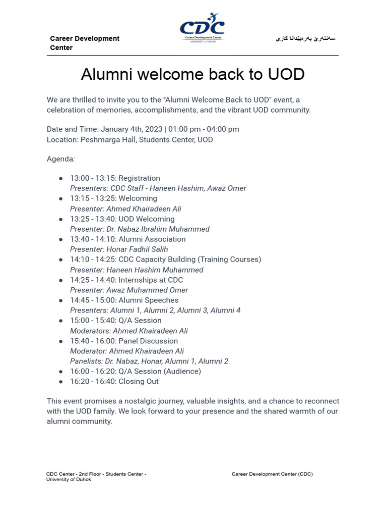 Event Alumni | PDF