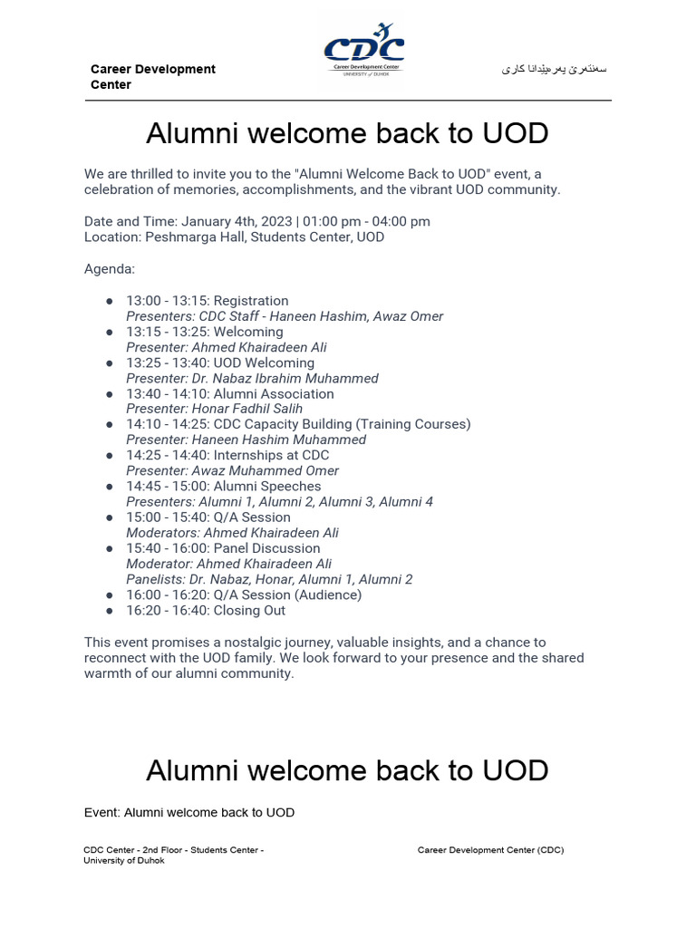 Event Alumni | PDF