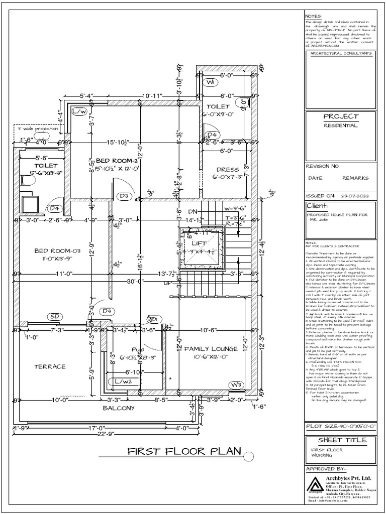 Working - First Floor Plan | PDF