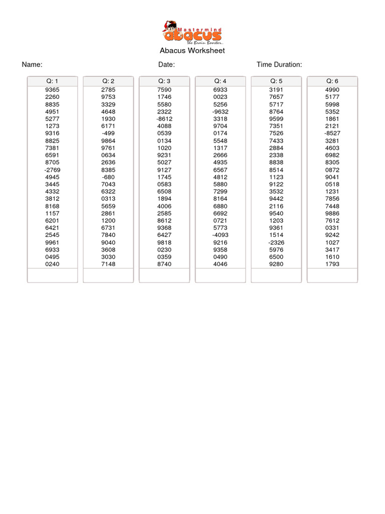 Addition Subtraction 200 | PDF