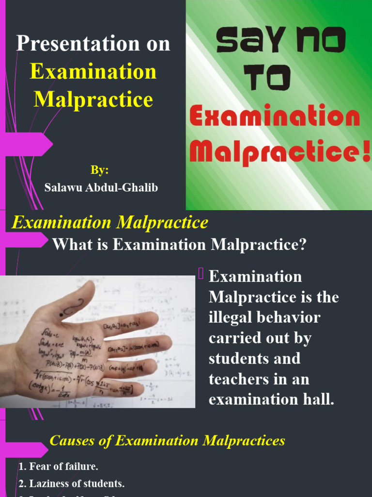 Tackling Exam Malpractice | PDF | Wellness