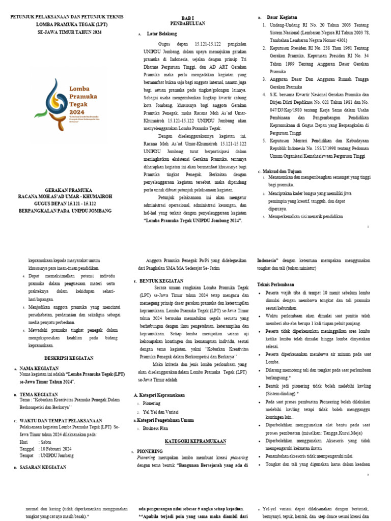 Juklak Juknis LPT 2024 | PDF