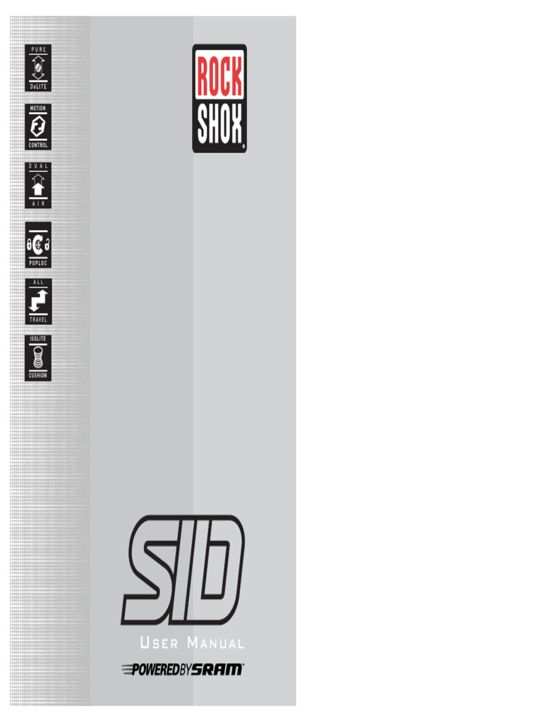 Manual de usuario RockShox SID | PDF | Neumático | Tecnología de vehículos
