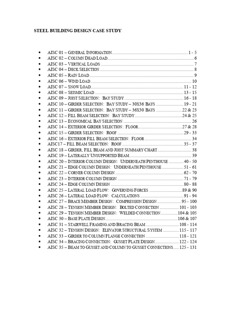 AISC Project | PDF