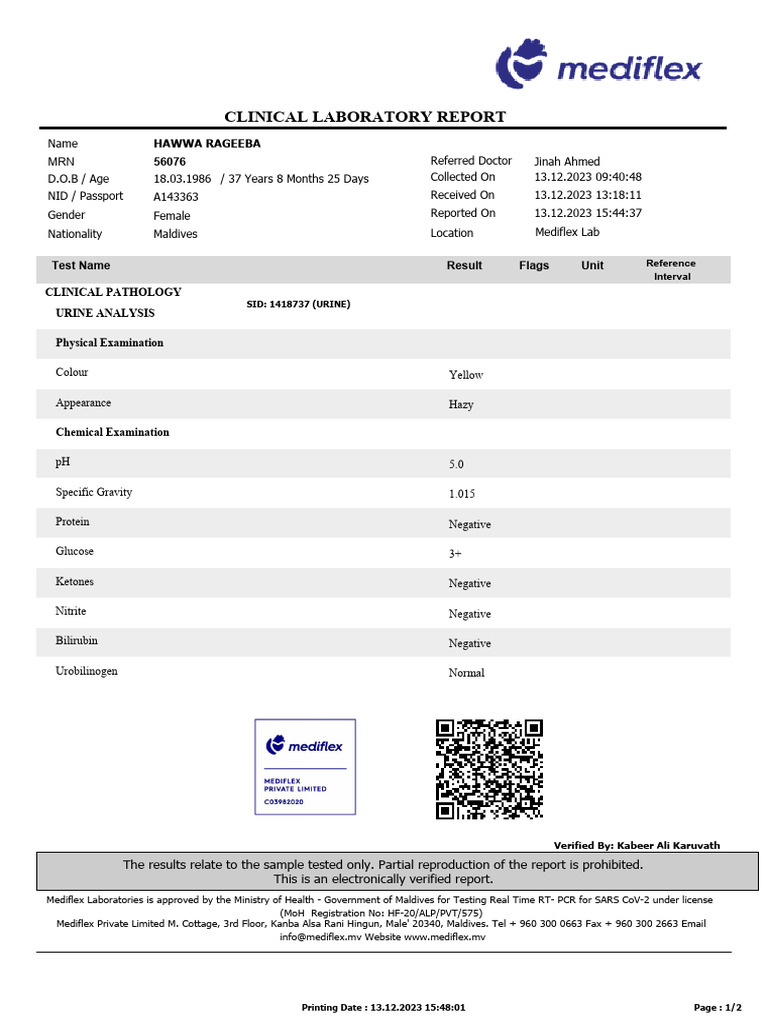Report | PDF | Medical Specialties | Clinical Medicine