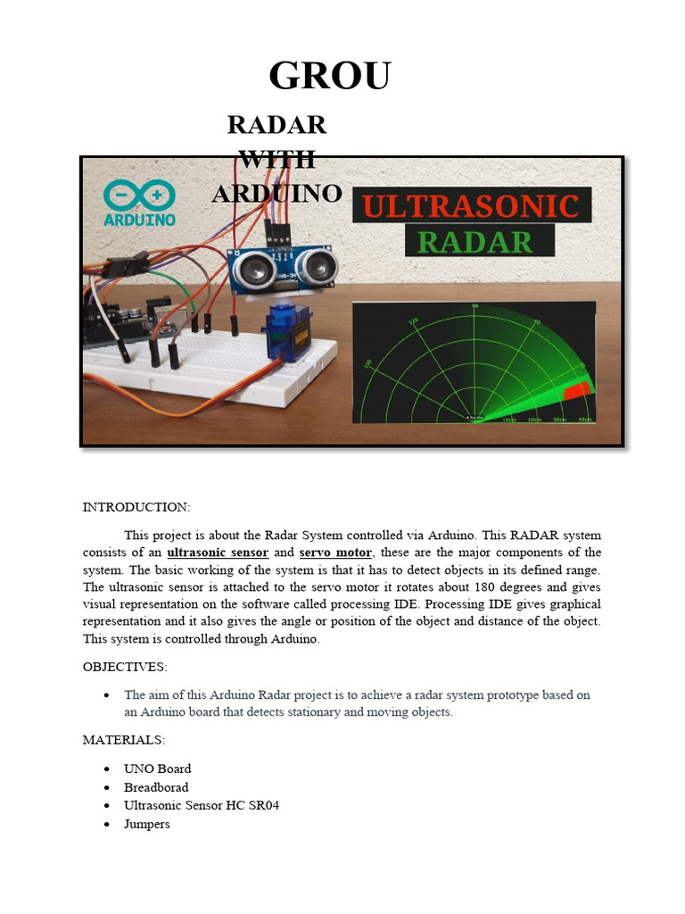 Ultrasonic Radar | PDF