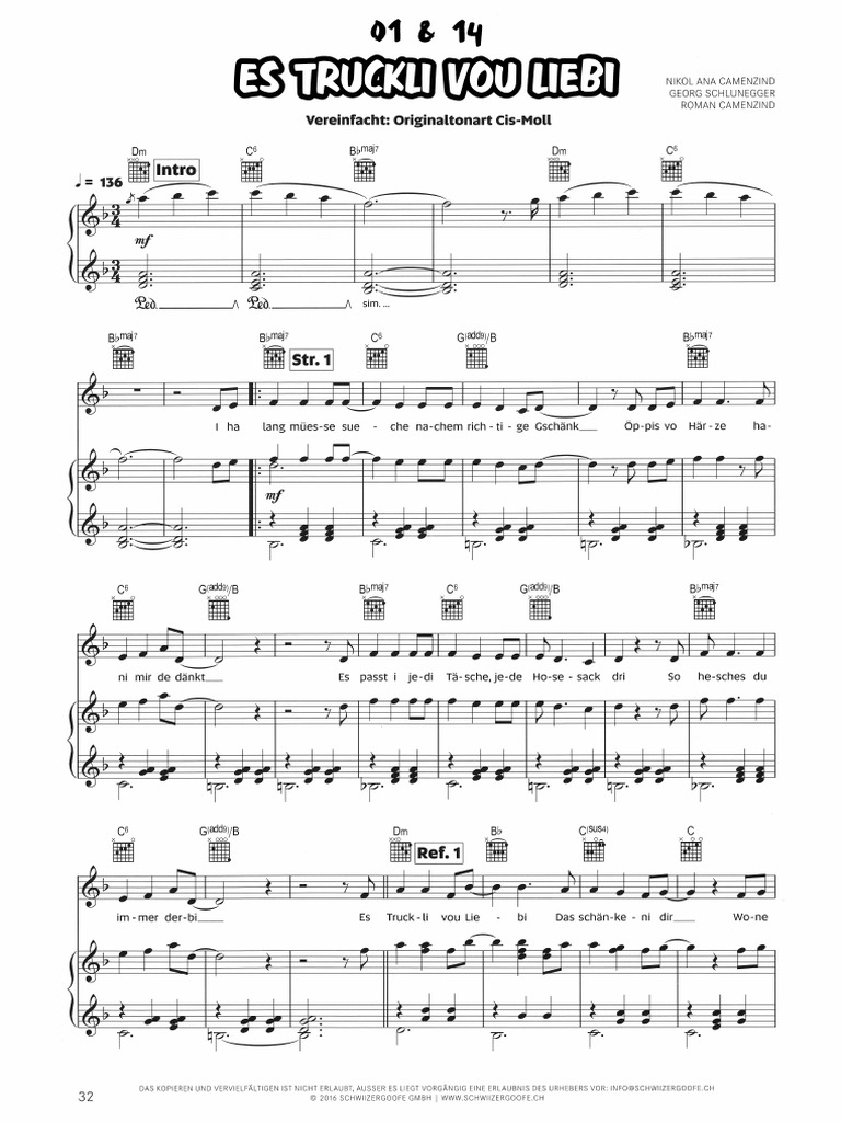 Es Truckli Voll Liebi - B | PDF