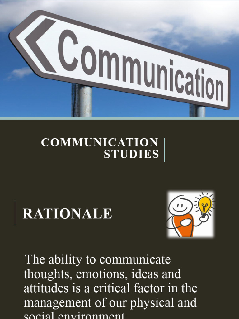 Communication Studies Syllabus Overview | PDF | Communication | Reading ...