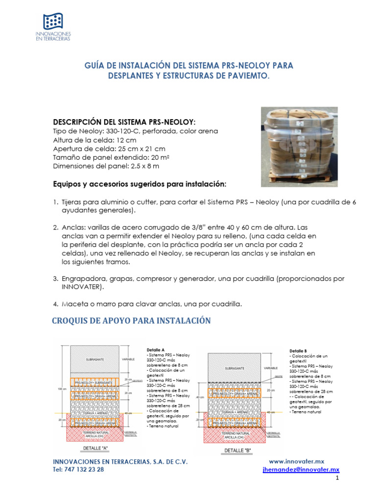 GUÍA DE INSTALACIÓN DEL SISTEMA PRS-Neoloy, Verison Final Revisada Feberero 2023. | PDF