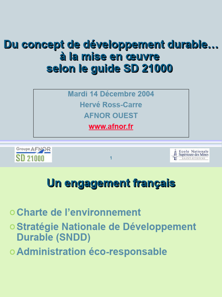 Concept de Developpement Durable | PDF | Développement durable | Business