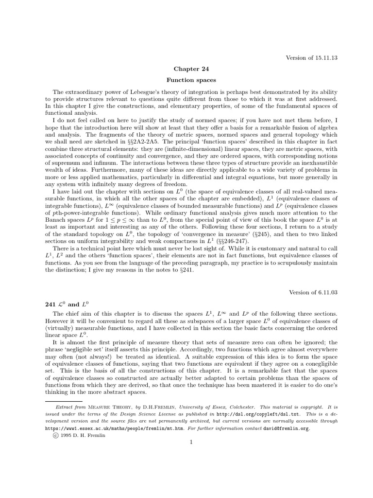 Chap 24 | PDF | Mathematical Analysis | Functional Analysis