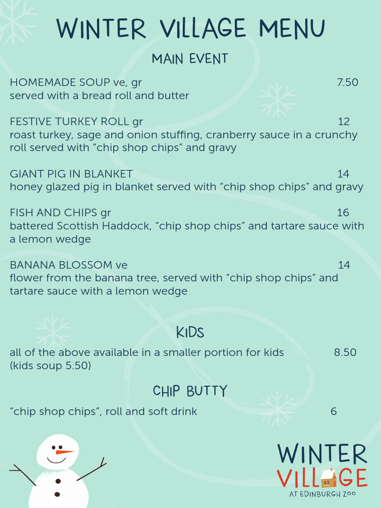 5 Gange Menu Winter