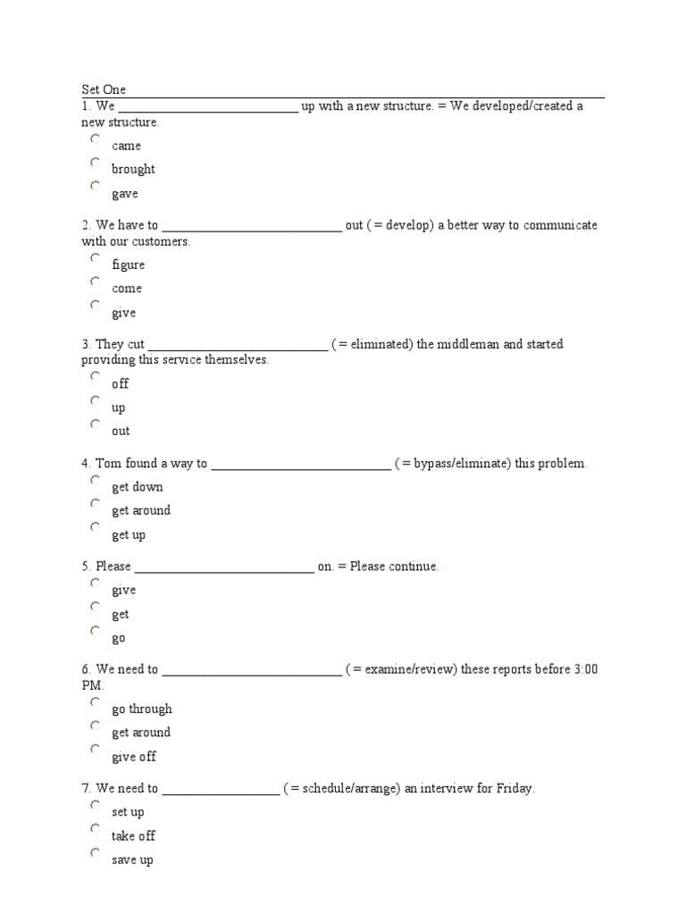 Business Phrasal Verbs | PDF | Business