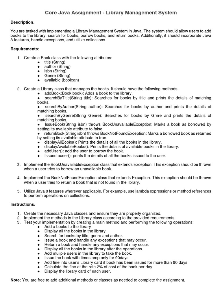 2450132 Core Java Assignment Pdf Java Programming Language Library Computing