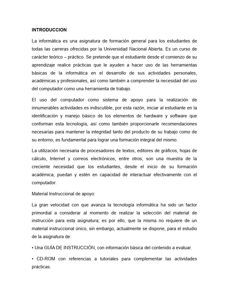 INTRODUCCION | PDF INTRODUCCION | PDF