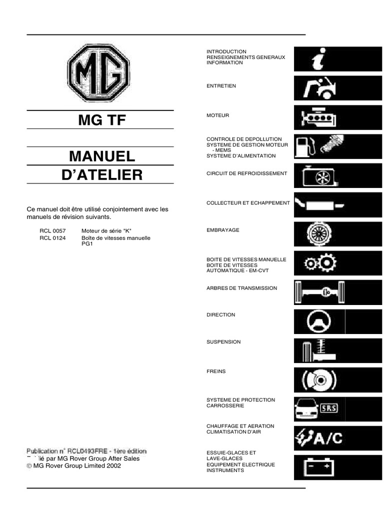 MGTF Manuel Atelier | PDF