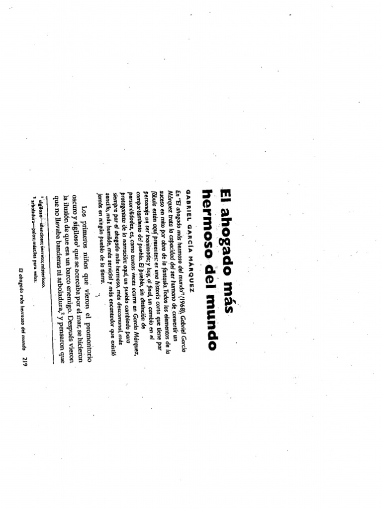 El Ahogado Mas Hermoso Del Mundo 1mbjxhs | PDF