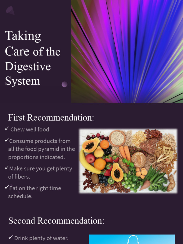 Taking Care of The Digestive System | PDF | Digestion | Human Digestive ...