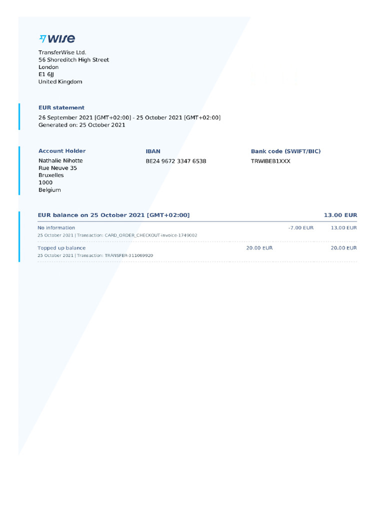 Bank Statement Wise | PDF
