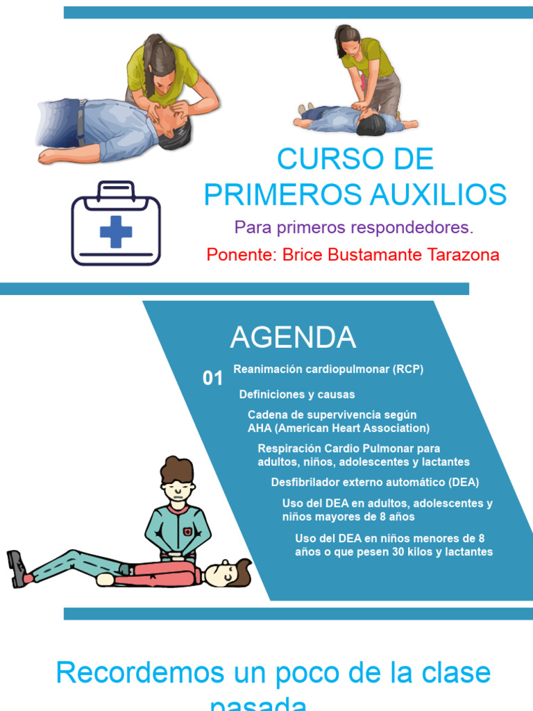 Primeros Auxilios: RCP y Hemorragias | PDF | Salud y bienestar