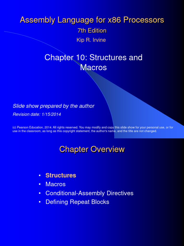 Getting Started With Assembly Language Chapt - 10 | PDF