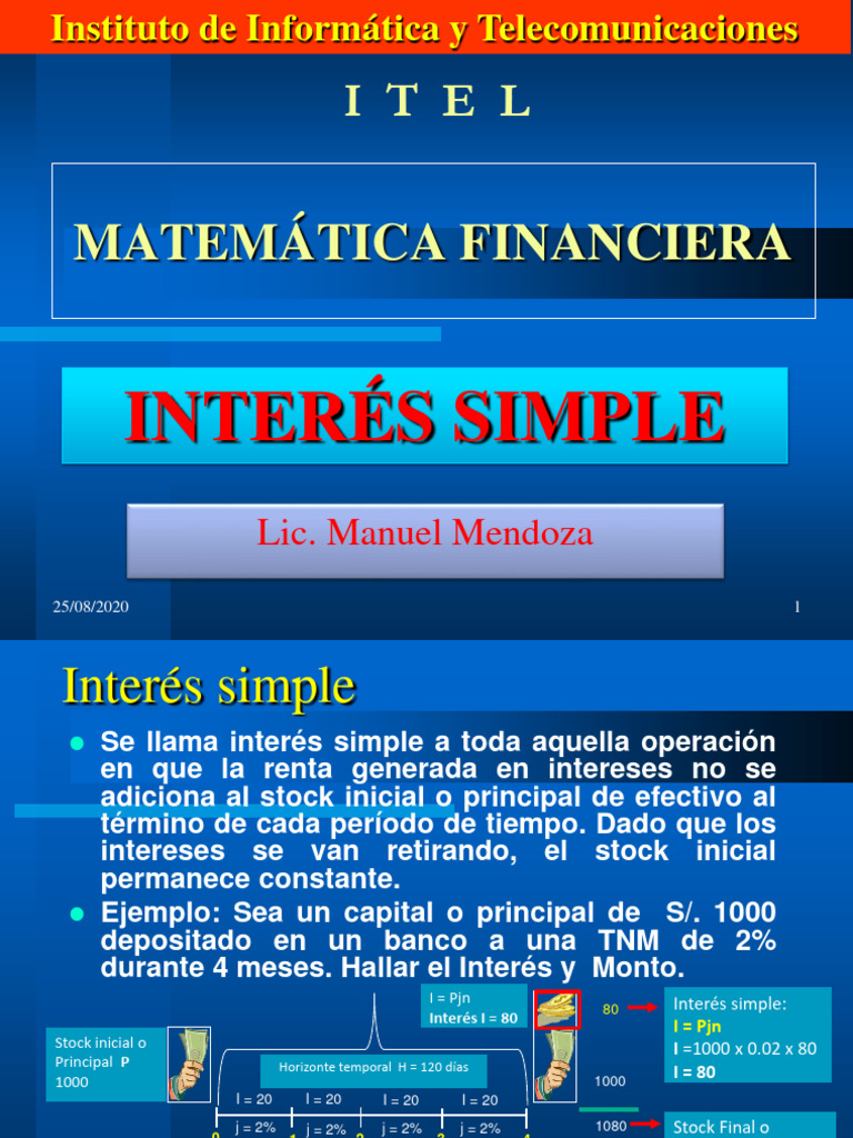 Interes Simple | PDF | Interés | Responsabilidad (contabilidad financiera)