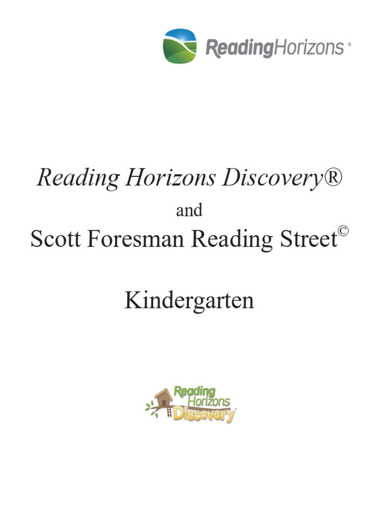 Scott Foresman Kindergarten 2012 by Skill | PDF