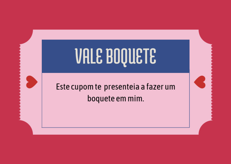 Cartão Dia Dos Namorados Vale Ticket Cinema Rosa, Vermelho e Azul ...