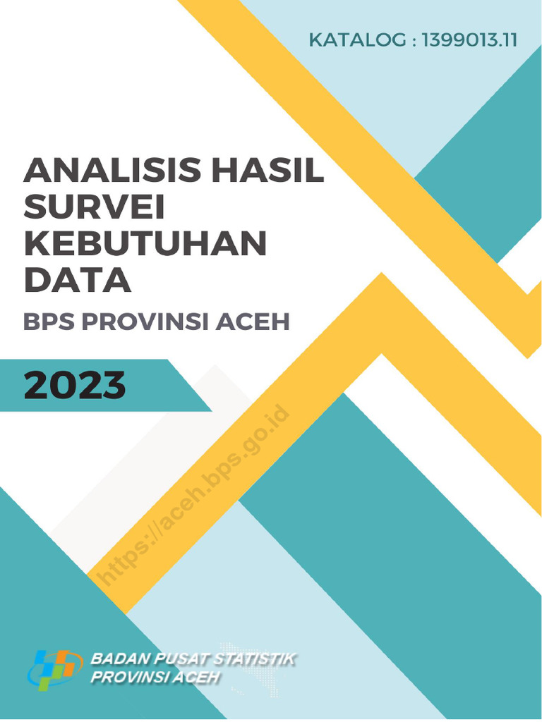Analisis Hasil Survei Kebutuhan Data BPS Provinsi Aceh 2023 | PDF