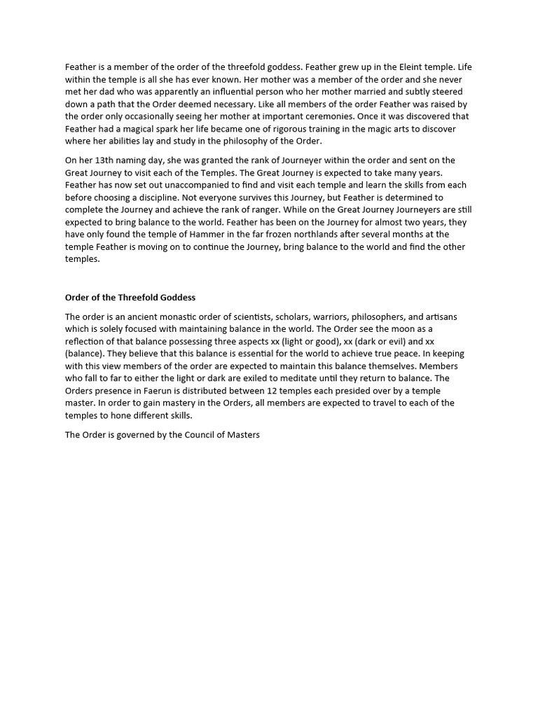 Feather's Great Journey in the Order | PDF | Philosophy | Science ...