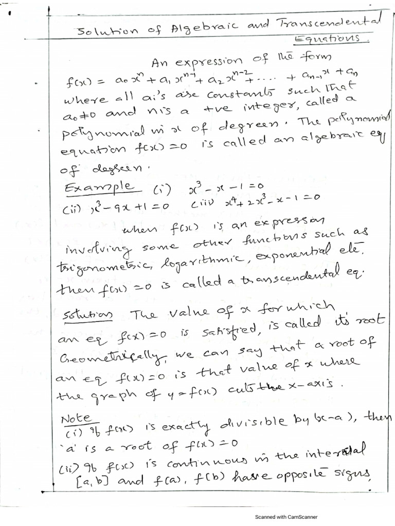 Numerical Methods 1 | PDF