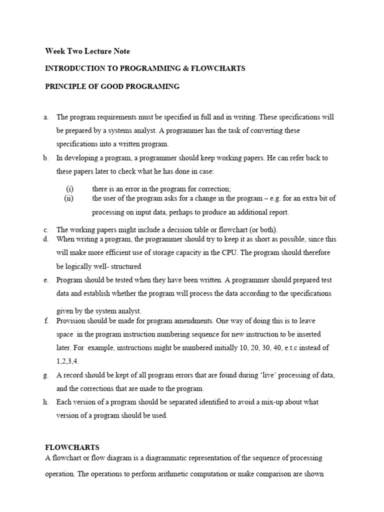 Csc 203 Week 2 Pdf Computer Program Programming