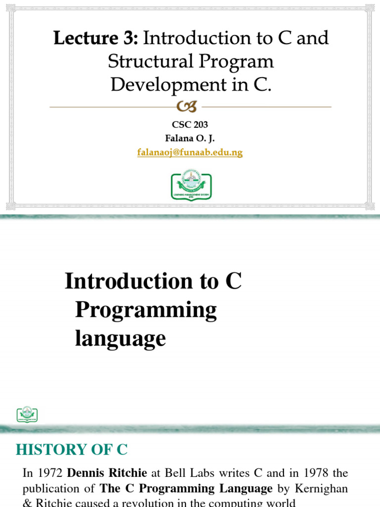 Csc 203 Week 3 B Pdf Computer Program Programming 
