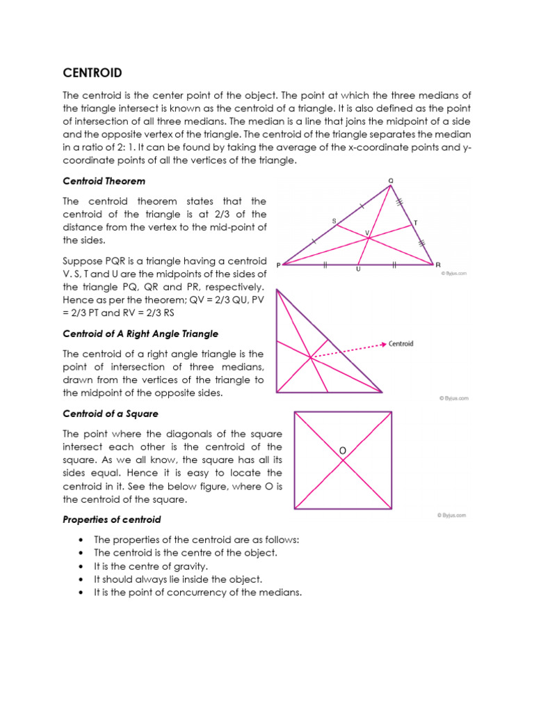 Centroid, Inflection point, Laws of Newton | PDF