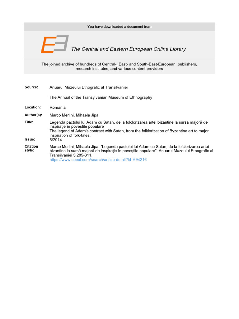 The Legend of Adam - 2527s Contract With Satan From The Folklorization ...