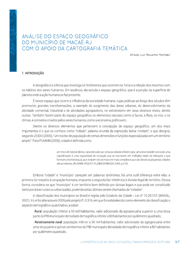 Análise Geográfico de Macaé | PDF