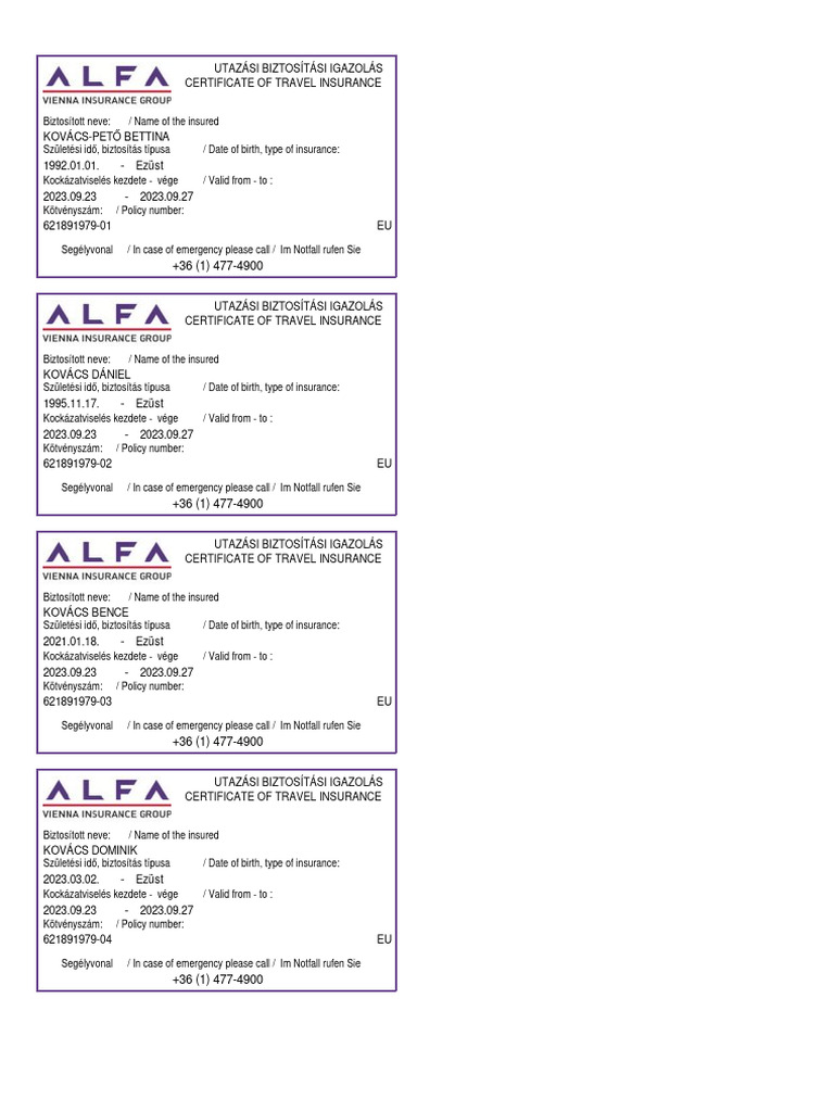 Utas Fedezeti 621891979 | PDF