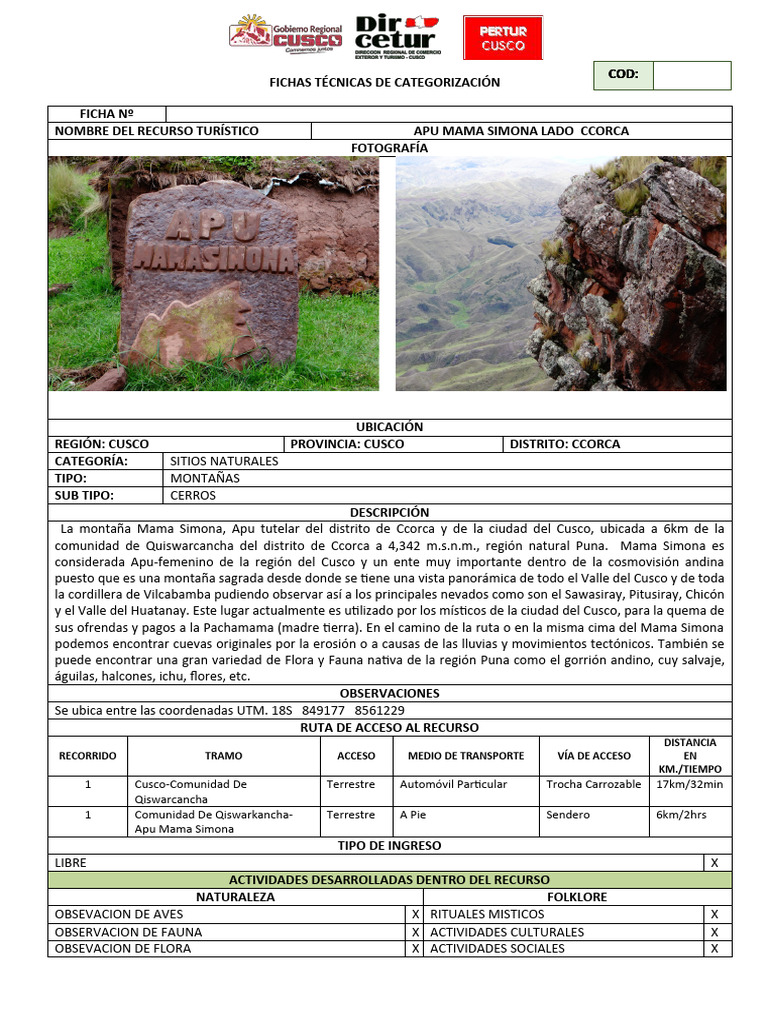 Apu Mama Simona: Montaña Sagrada en Cusco | PDF | Montañas