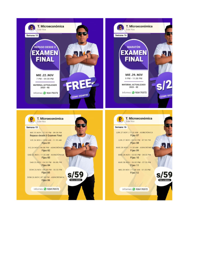 Repaso Desde 0 Final Excel Micro 2023-2 | PDF