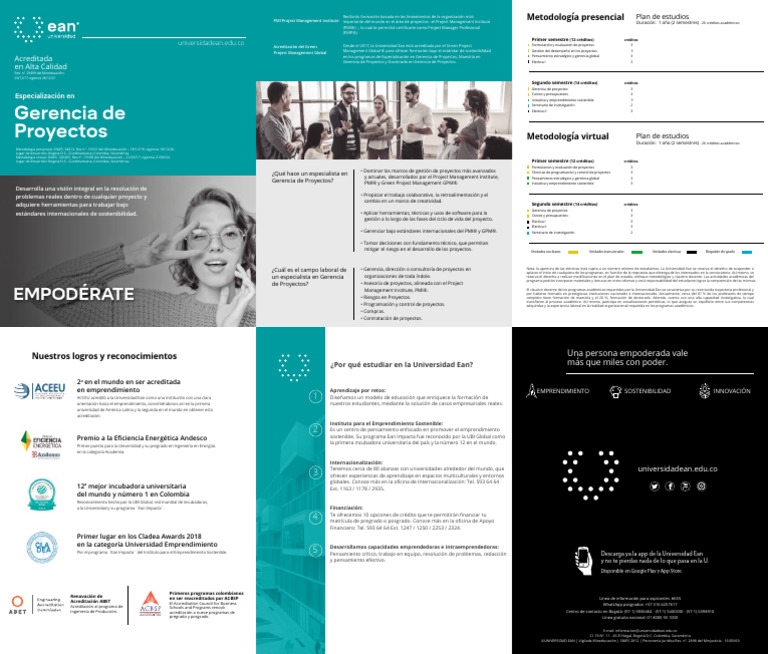 Especializacion Gerencia Proyectos | PDF