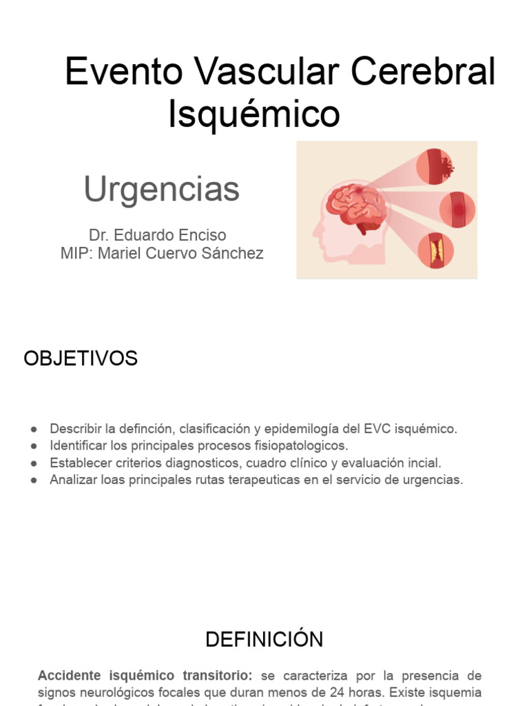 EVC Isquémico | PDF | Carrera | Isquemia