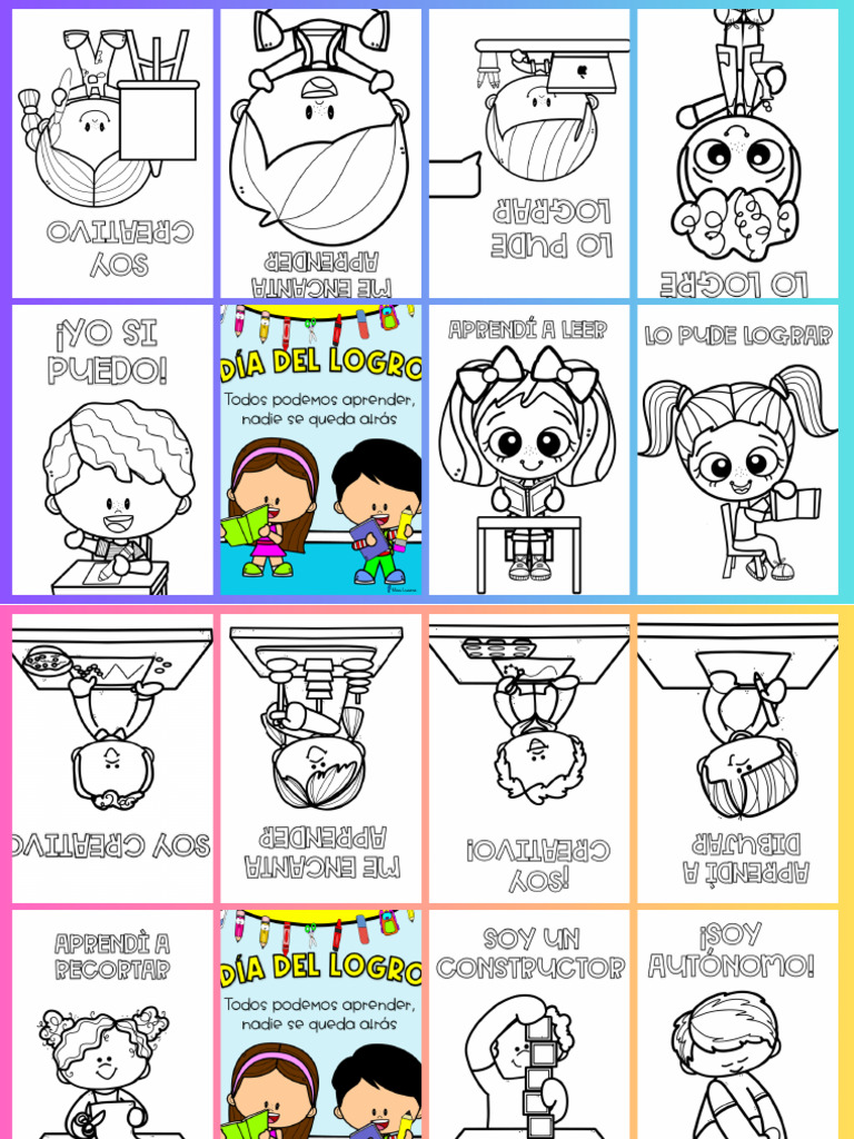 Mini Libro para Colorear - Colorear | PDF