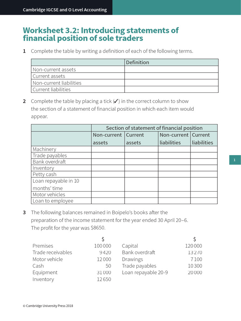 ' CH - 9-Worksheet | PDF