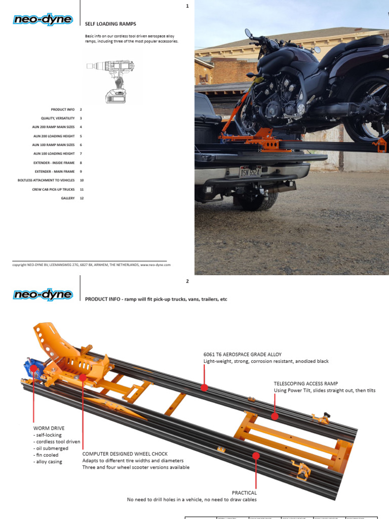 NeoDyne Product Info | PDF | Pickup Truck | Truck