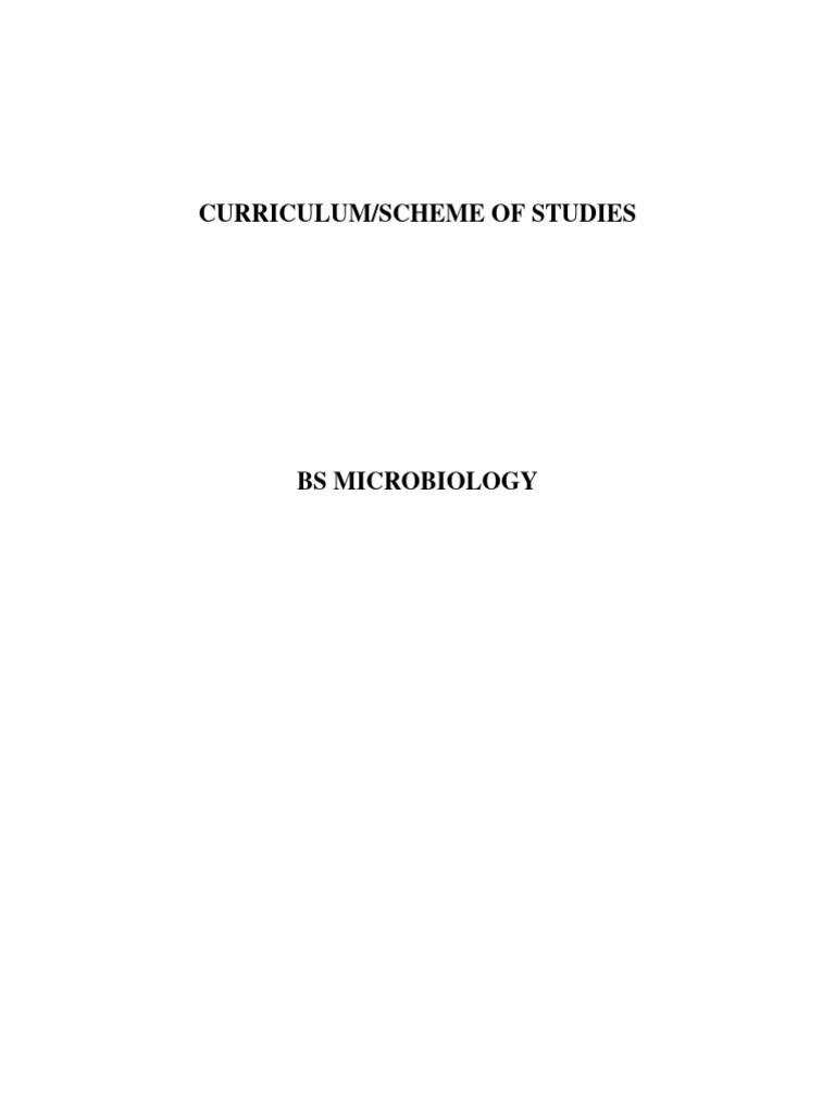 BS MICROBIOLOGY PDF | PDF