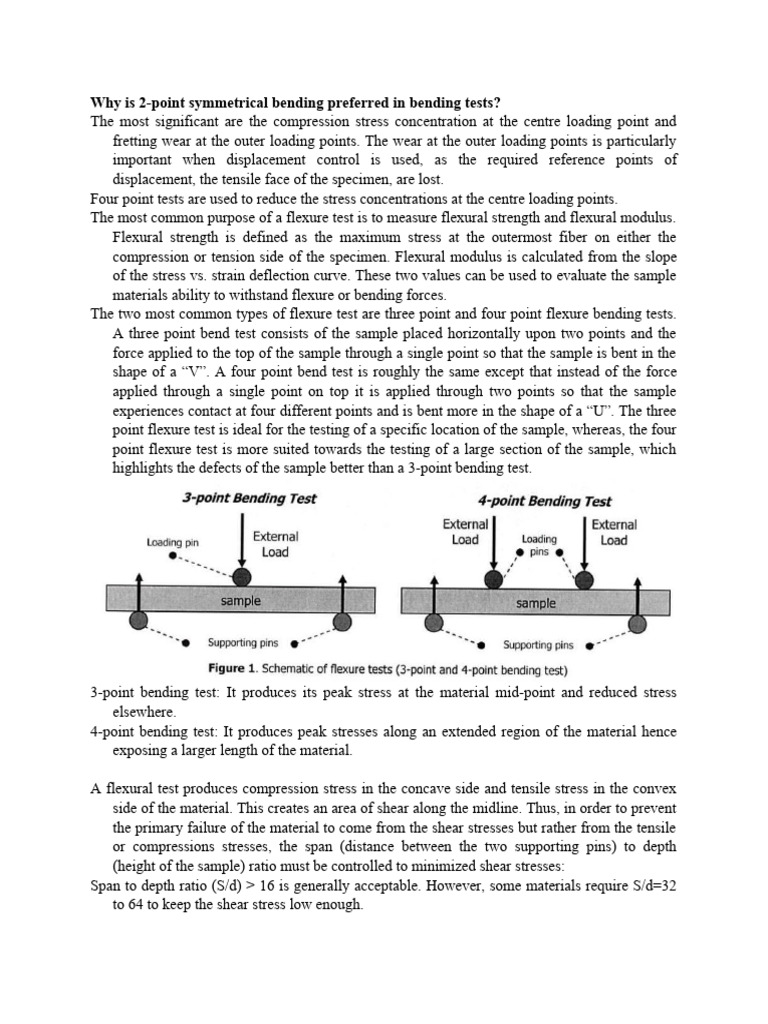1 Point and 2 Point Bending | PDF | Bending | Stress (Mechanics) 1 Point and 2 Point Bending | PDF | Bending | Stress (Mechanics)