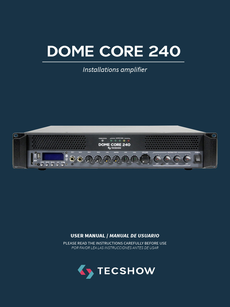 Dome Core 240 Manual C74a8b | PDF | Technology & Engineering