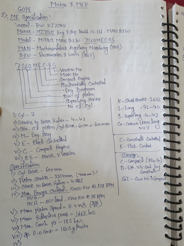 VVI Motor Mep Notes | PDF