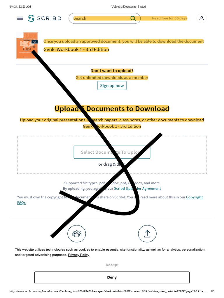 Upload A Document - Scribd | PDF
